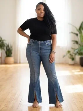 Jessica Simpson | Jeans | Jessica Simpson Medium Blue Highrise Splithem ...